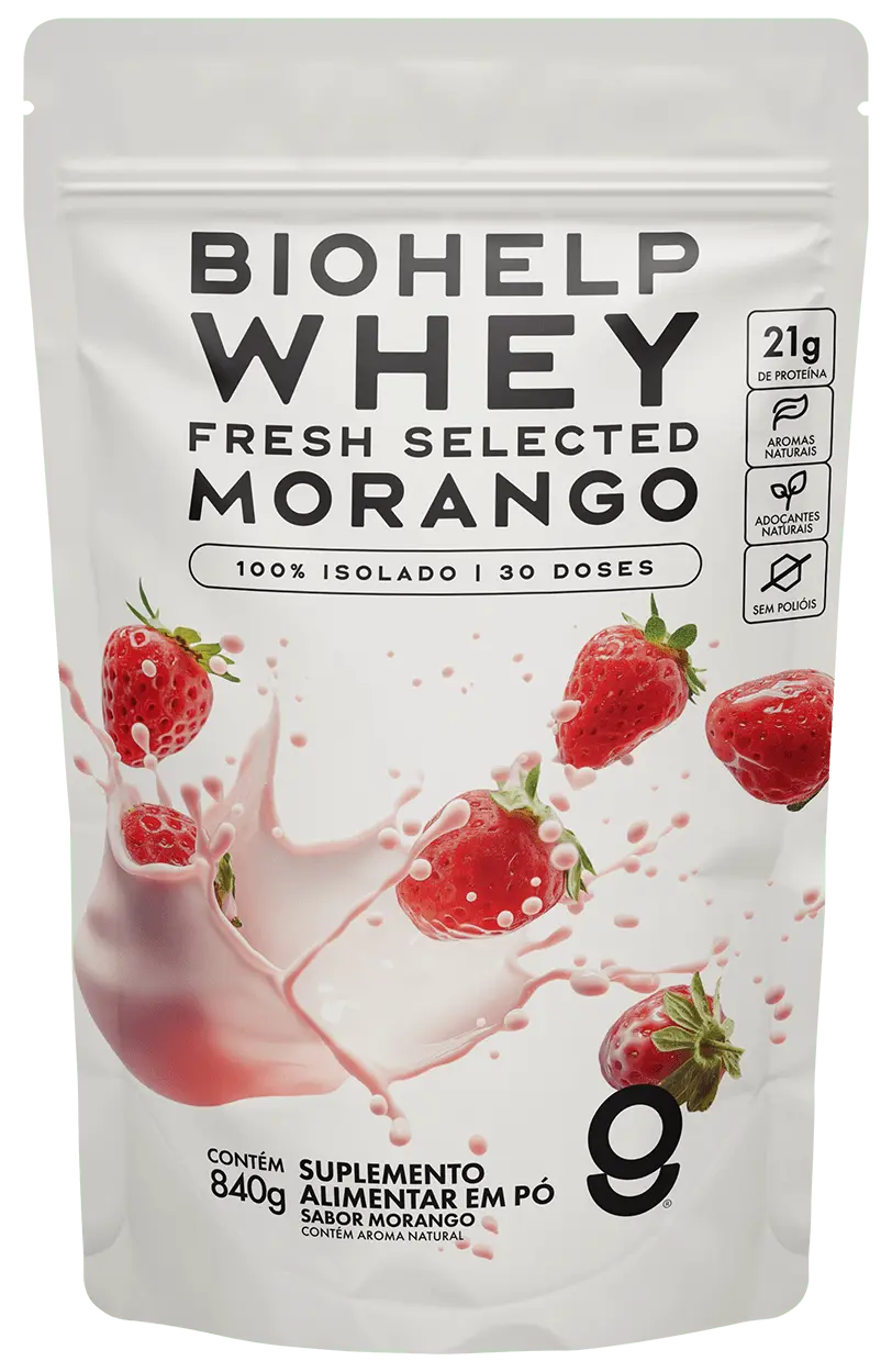 Whey Isolado Morango - BIOHELP