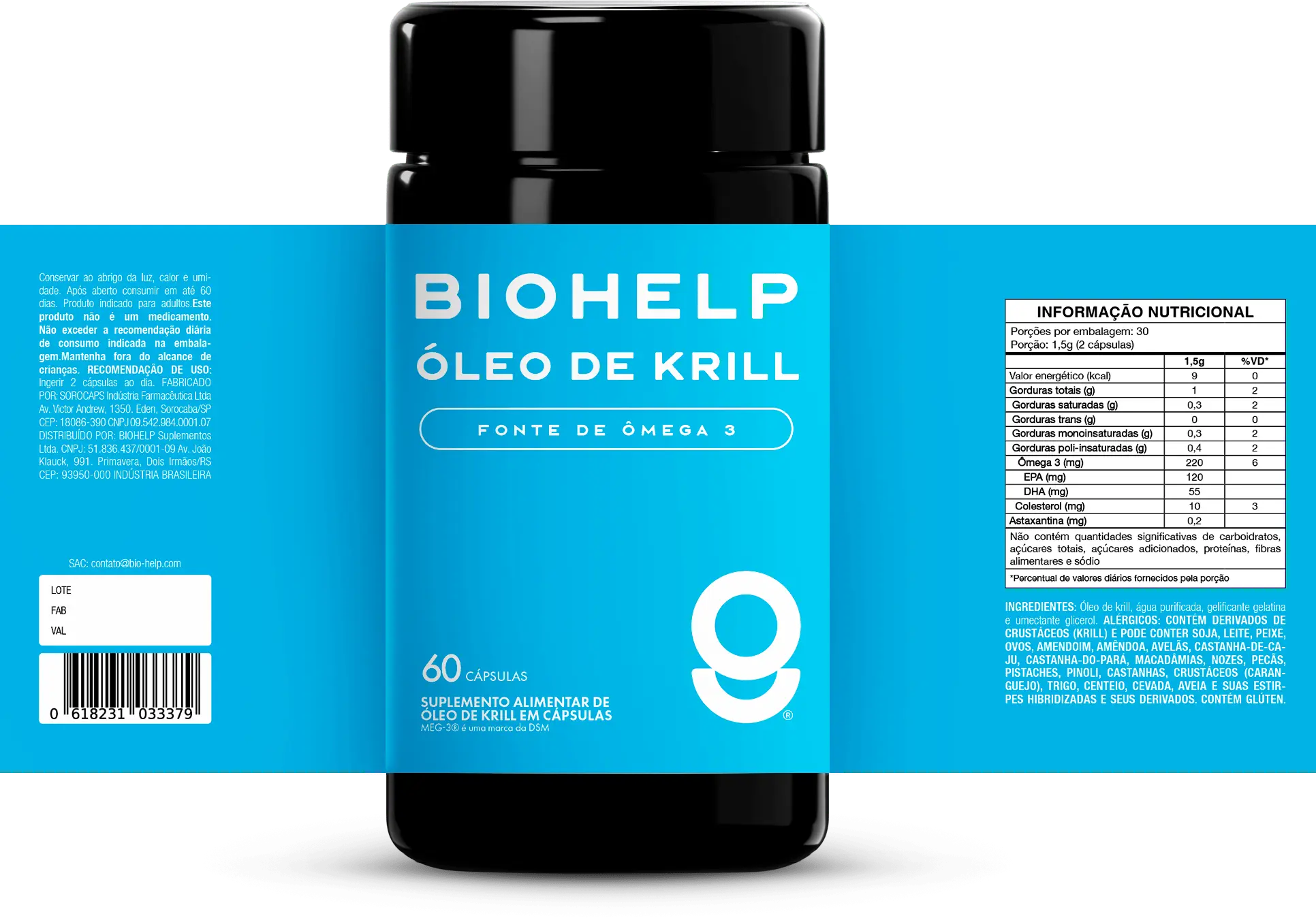 Óleo de Krill - BIOHELP